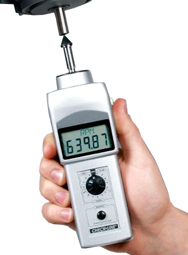 Shimpo DT-105A Digital Contact Tachometer with LCD Display and 6 ...