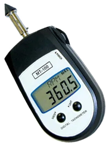 Shimpo MT-100 Contact Pocket Tachometer with 6" circumference contact ...